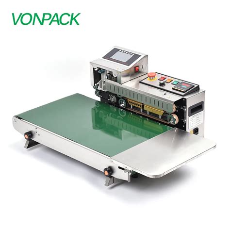 Fr 1600 Wider Stainless Steel Sealer Continuous Band Sealing Machine Automatic Inkjet Printing