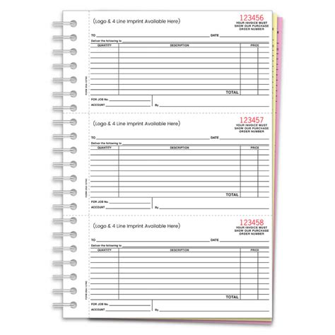 Book Purchase Order Books Dsa 127 Nc Imprinted3 Part Marketing