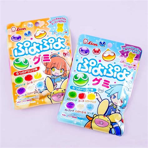 Lion Puyo Puyo Gummy Candy 6 Drinks Japan Candy Store