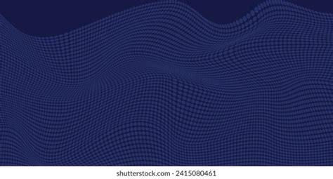 Halftone Wave Pattern Horizontal Background Using Stock Vector Royalty