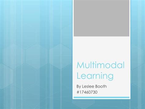 Ppt Multimodal Learning Powerpoint Presentation Free Download Id