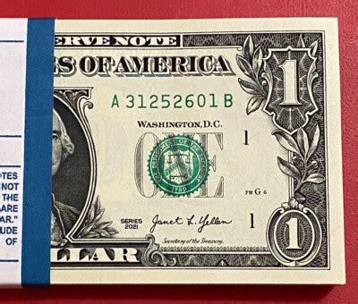 New 2021 1 Dollar Bill Boston A Uncirculated Ebay
