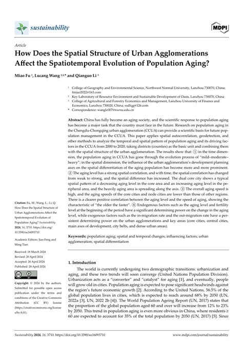 Pdf How Does The Spatial Structure Of Urban Agglomerations Affect The