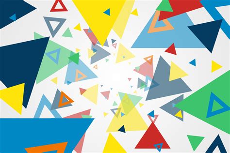 Colorful Geometric Abstrack Background With Triangle Shape Pattern