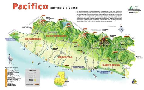 Pacífico Mapas De Guatemala