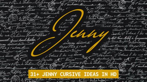 Jenny In Cursive ⚡ 100 Signature Ideas 2026