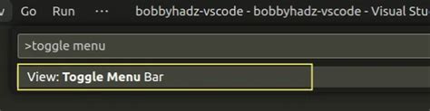 How To Restore Or Hide The Menu Bar In Visual Studio Code Bobbyhadz