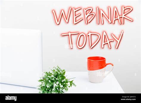 Conceptual Display Webinar Today Word For Live Online Educational