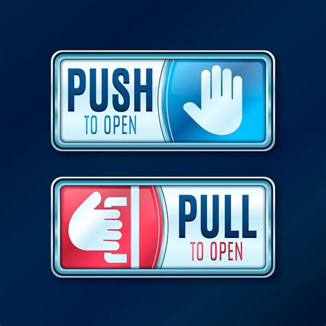 Push Pull Sign Vectors Download Free High Quality Vectors From Freepik Freepik