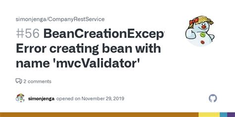 Beancreationexception Error Creating Bean With Name Mvcvalidator