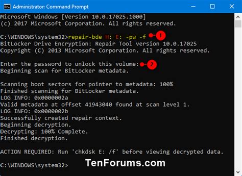Use Bitlocker Repair Tool To Recover Encrypted Drive In Windows Tutorials