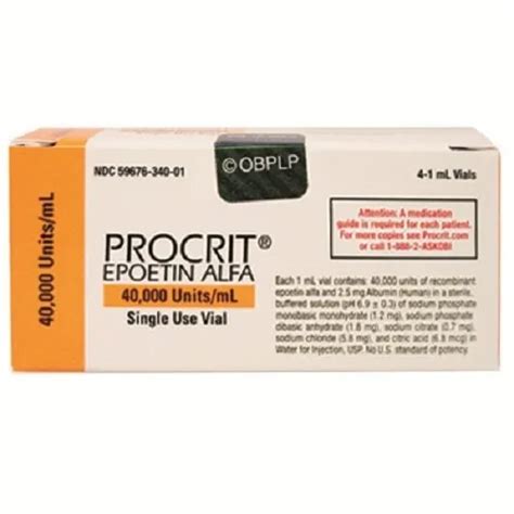 Procrit Injection Uses Side Effects Warnings