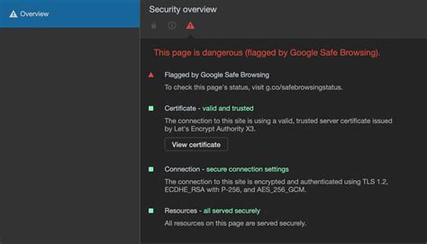 chromeで偽のサイトにアクセスしようとしていますが表示されてしまう