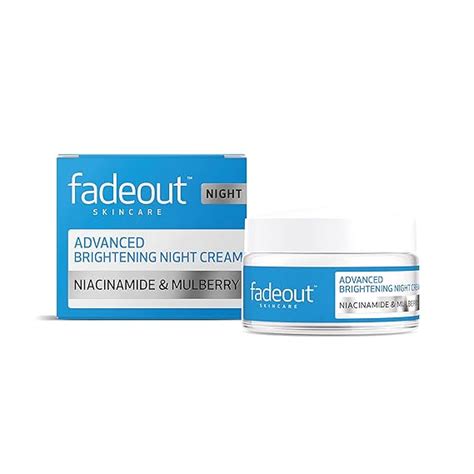 Fade Out Advanced Brightening Night Cream Ml Whitening Cream With Niacinamide Hyaluronic