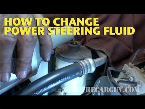 How To Change Power Steering Fluid -EricTheCarGuy - YouTube