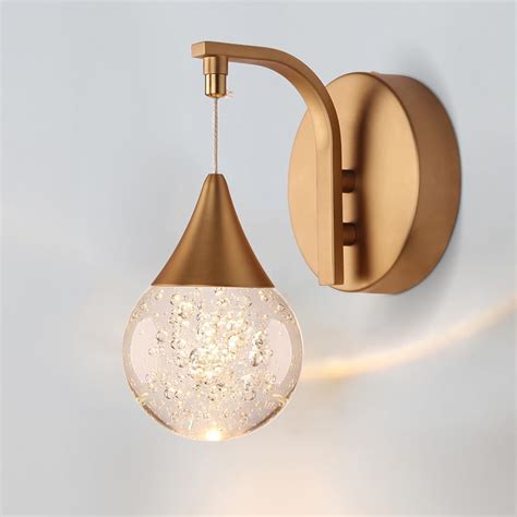 Sedelan Modern Crystal Bubble Wall Sconce 5w Dimmable Indoor Led Wall