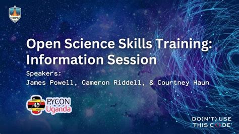 don t use this code on linkedin openscience pyconuganda pycon