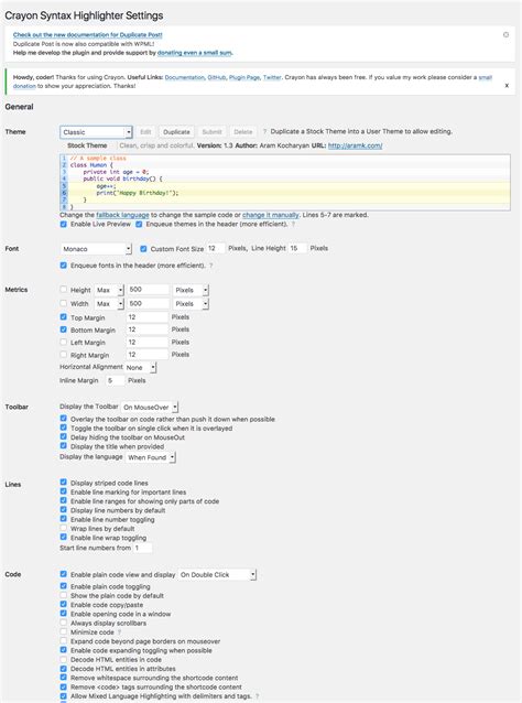 Wordpressでコードを綺麗に表示できるcrayon Syntax Highlighter Value Connection