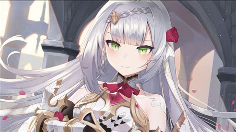 Green Eyes Noelle HD Genshin Impact Wallpapers HD Wallpapers ID