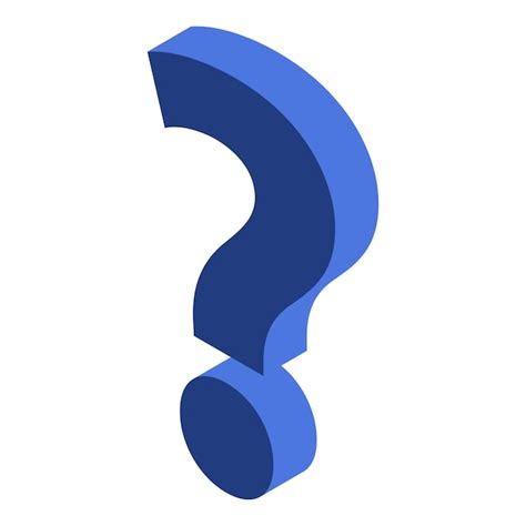 Icono De Signo De Pregunta Isométrico Del Icono De Vector De Signo De