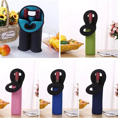 네오프렌 와인 병 및 냉동고 가방 12 병 쿨러 와인 병 보호 절연 커버 맥주 쿨링 홀더 캐리어와인병 커버 Aliexpress