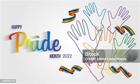 Lgbt 프라이드의 달 프라이드 라벨 무지개 색리본 배너 사랑은 사랑입니다 Lgbt 이벤트 배너 템플릿 사실적인 벡터 2022년에 대한 스톡 벡터 아트 및 기타 이미지