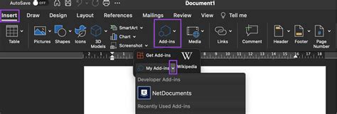 Netdocuments M365 Word Add In