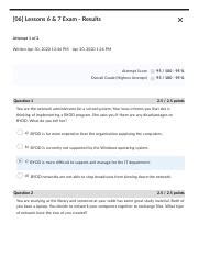Introduction To Computers Quiz 6 Pdf 06 Lessons 6 7 Exam Results Attempt 1 Of 2 Written