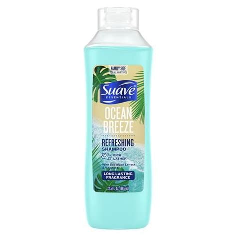 Suave Essentials Refreshing Shampoo Infused With Sea Algae Extract And