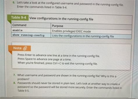 Solved 6 Lets Take A Look At The Configured Username And