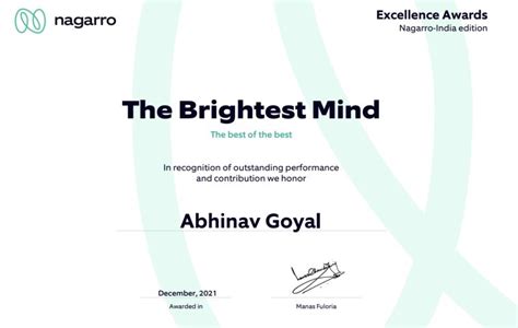 Abhinav Goyal On Linkedin Excellenceawards Thankyou 17 Comments
