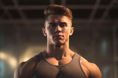 Premium Photo Confident Fitness Instructor Man Generate Ai
