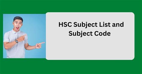 hsc subject list and subject code in bangladesh 2025