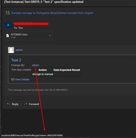 Xray 9436 On Email Notifications The Url For The User Profile Is