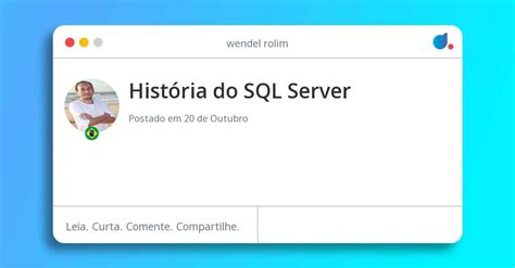 História Do Sql Server