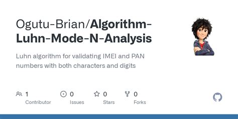 Github Ogutu Brianalgorithm Luhn Mode N Analysis Luhn Algorithm For