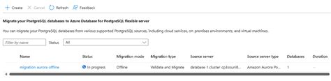 Migrate From Amazon Aurora Offline By Using The Migration Service