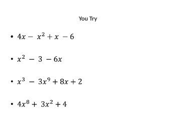 Intro To Polynomials Notes By Allison Russell TPT