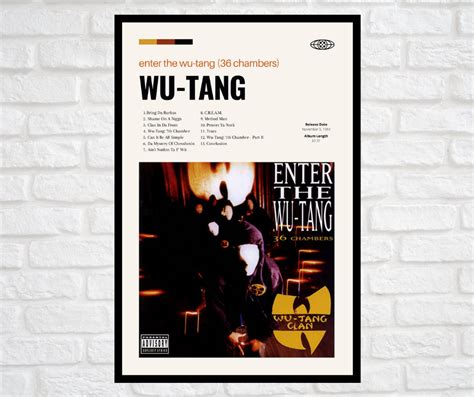 Wu Tang Poster Wu Tang Album Poster Wu Tang Print Rap Etsy