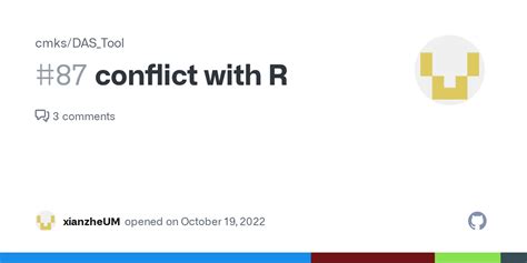 conflict with r · issue 87 · cmks das tool · github
