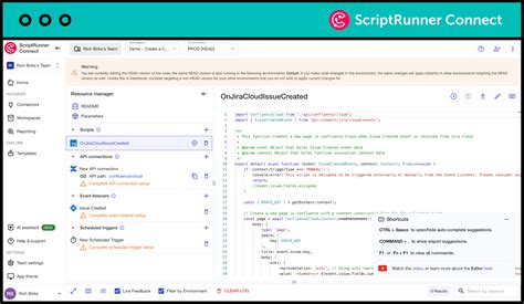 Scriptrunner Connect Workspaces