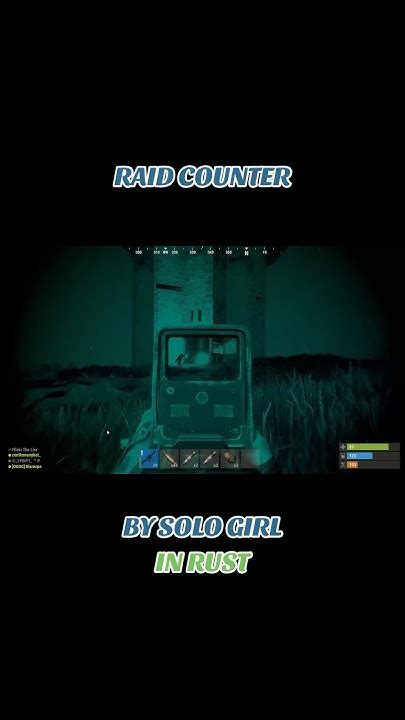 rust solo raid counter by a girl games rust rustpvp rustraid rustshorts rustgame gamer