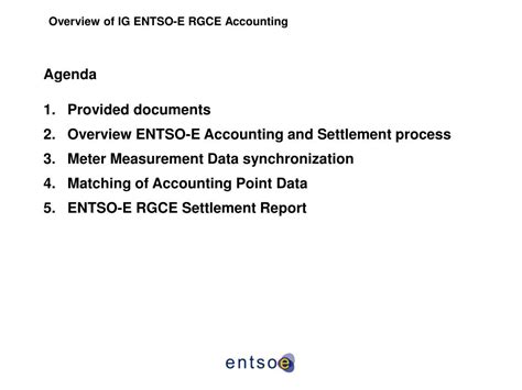 Ppt Overview Of Ig Entso E Rgce Accounting And Settlement Powerpoint Presentation Id 3292734