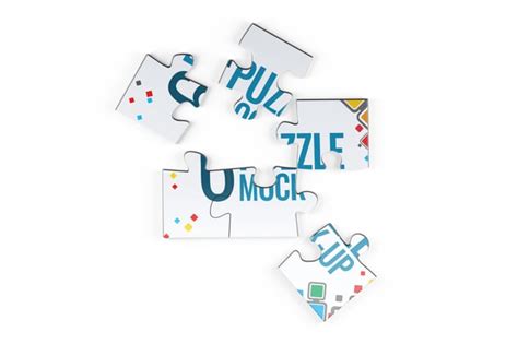 puzzle 6 pieces mock up product mockups ft puzzle mockup and pie chart