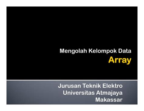 4 Pengolahan Data Array Pdf