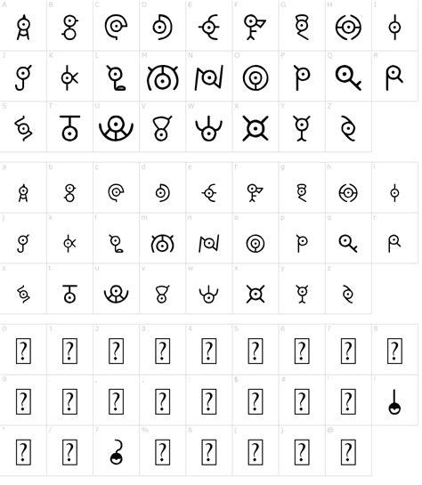Unown Font Download Unown Font Download