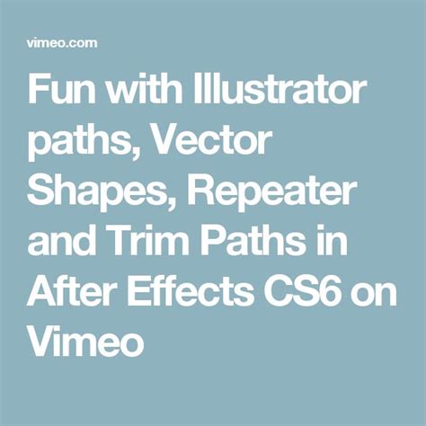 Fun With Illustrator Paths Vector Shapes Repeater And Trim Paths In