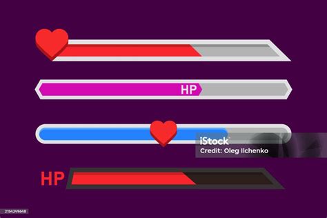 Game Ui Kit Set Of User Interface Gui Stock Illustration Download