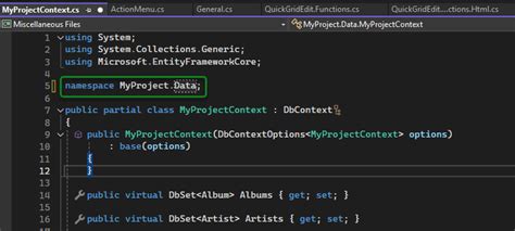 Updating A Scaffolded Dbcontext Class Codestencil
