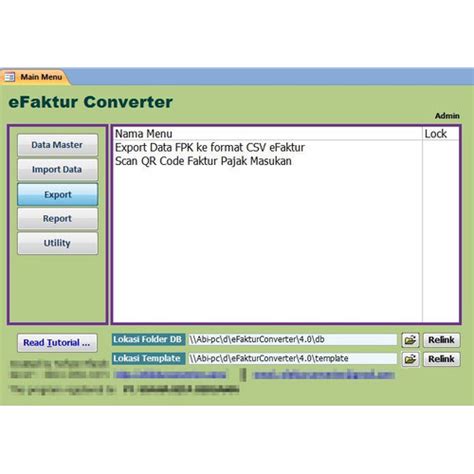 Jual Software EFaktur Pajak Keluaran Converter Dan Scan Scanner Scaner Barcode 2D QR Code Faktur